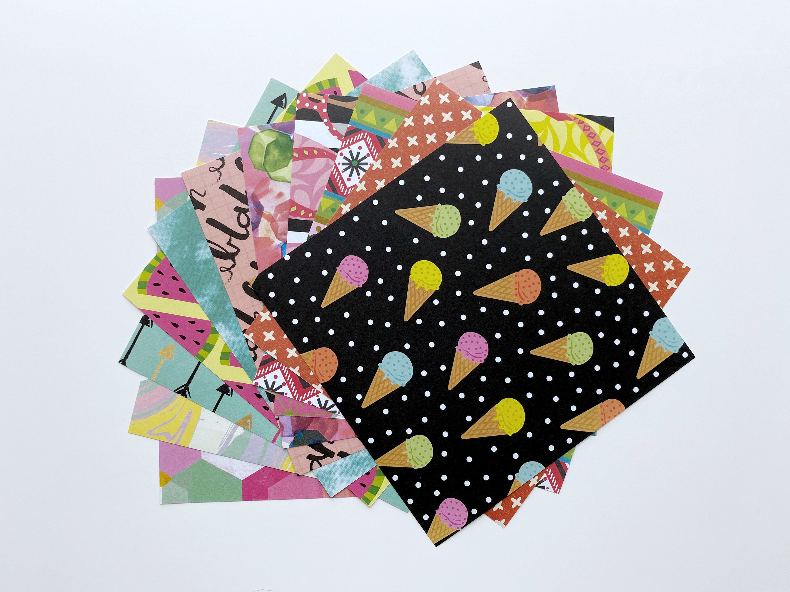 100 Mixed Scrapbook Paper Pack 6x6 Scrapbook Paper Lot - Etsy