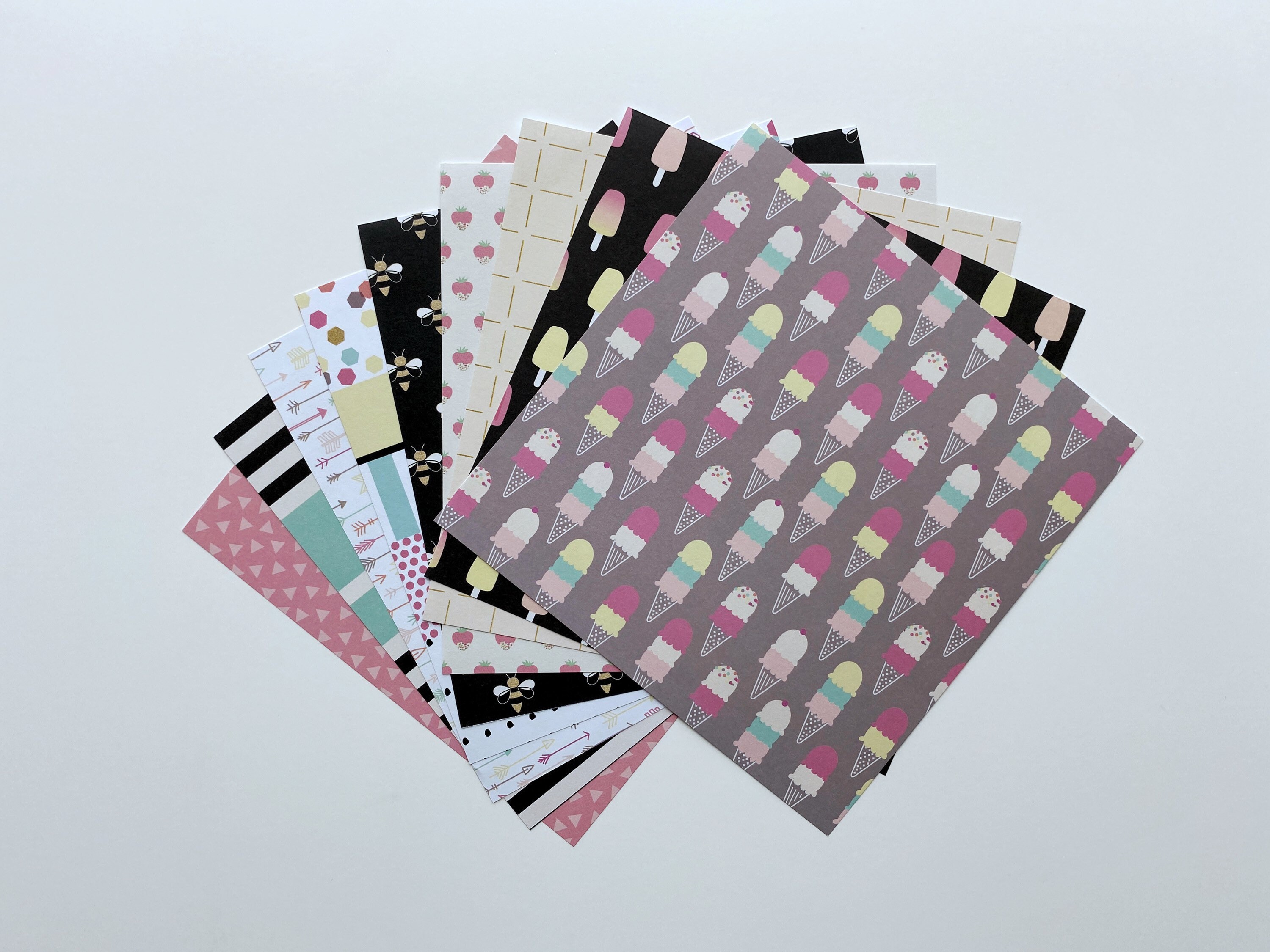 100 Mixed Scrapbook Paper Pack 6x6 Scrapbook Paper Lot - Etsy