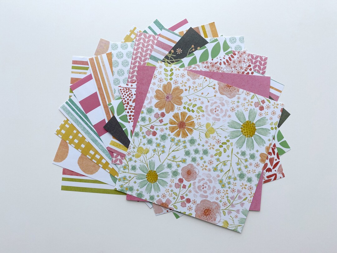 50 Pieces Mixed Scrapbook Paper Lot | 6x6 Scrapbook Paper Pack ...