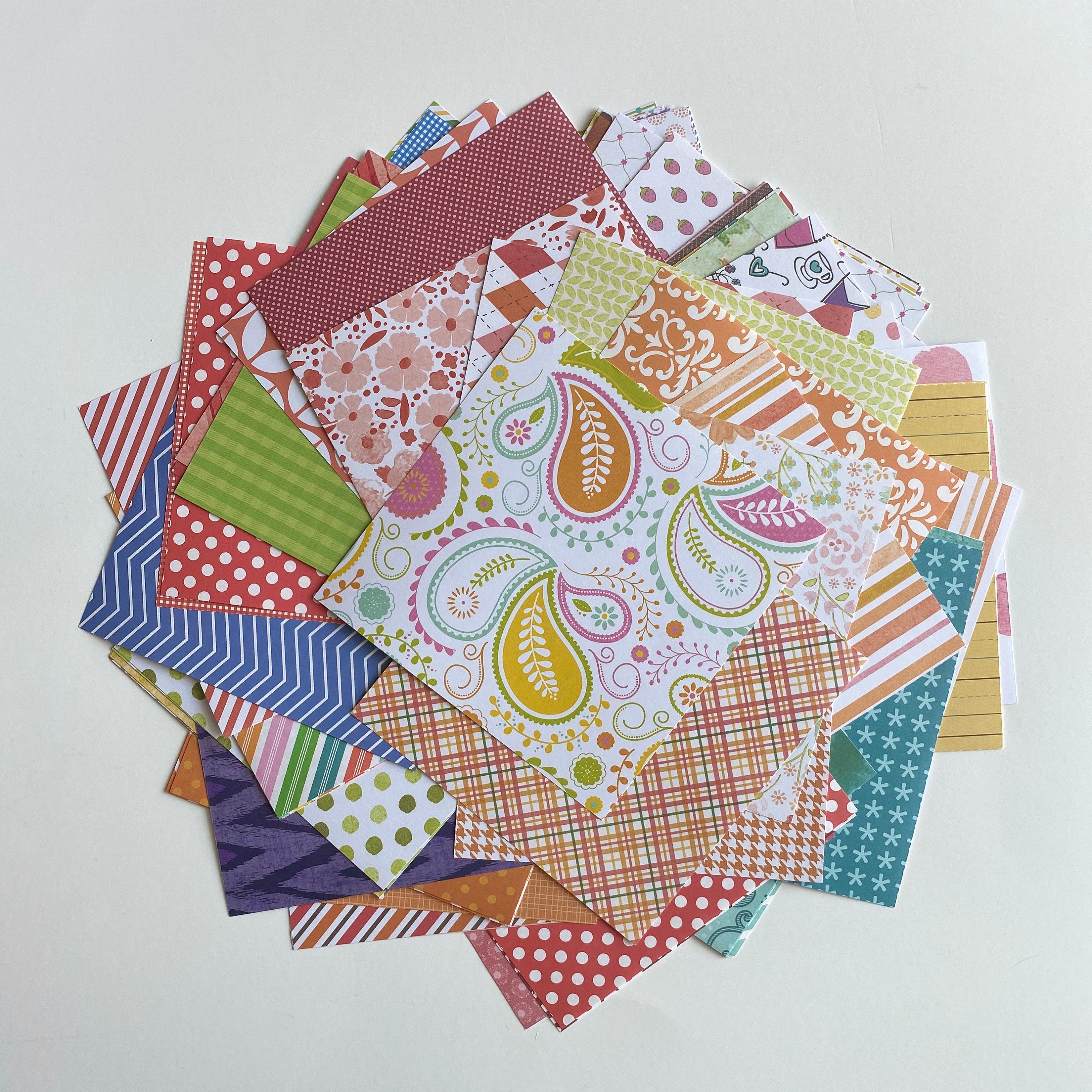 50 Pieces Mixed Scrapbook Paper Lot 6x6 Scrapbook Paper Pack | Etsy