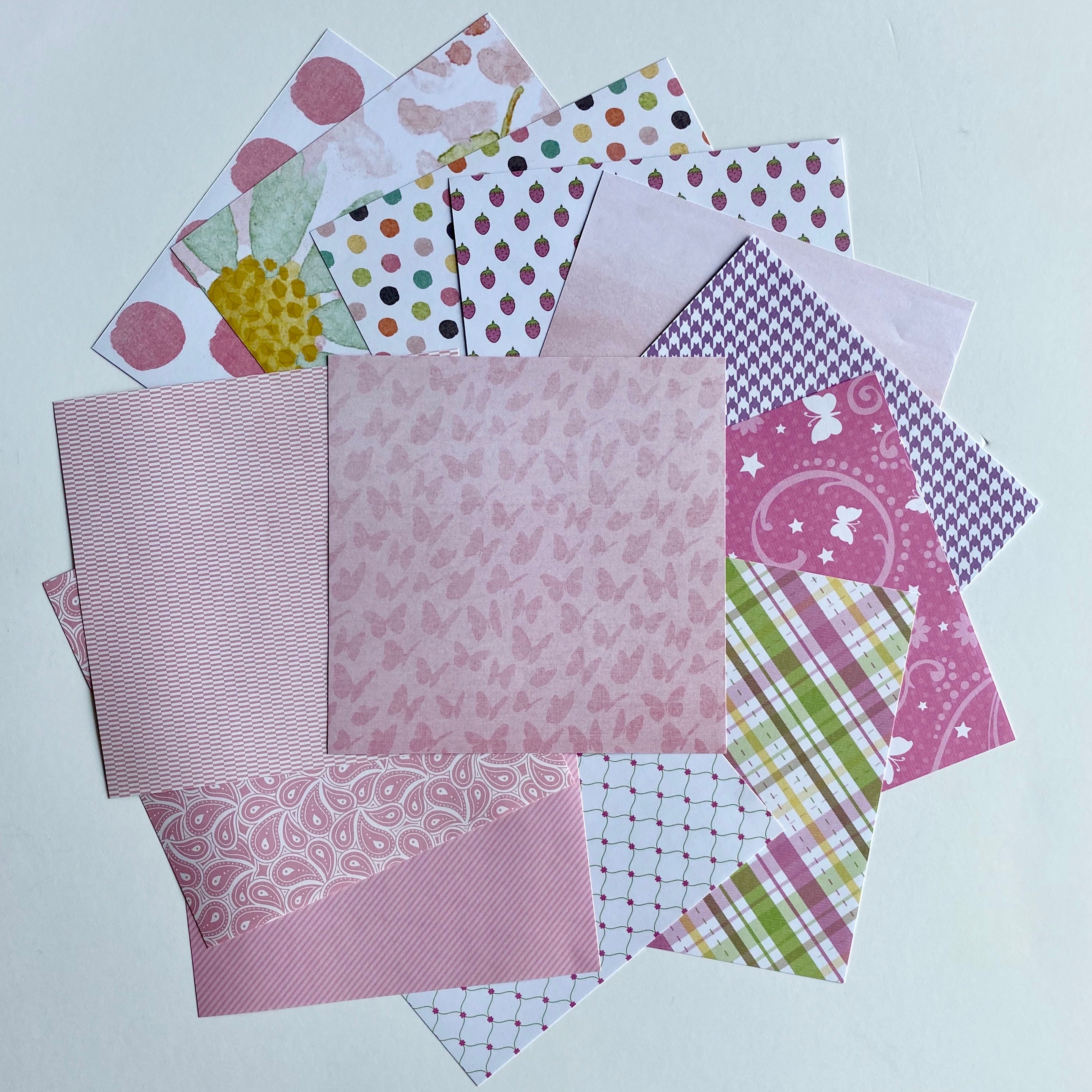 50 Pieces Mixed Scrapbook Paper Lot 6x6 Scrapbook Paper Pack | Etsy