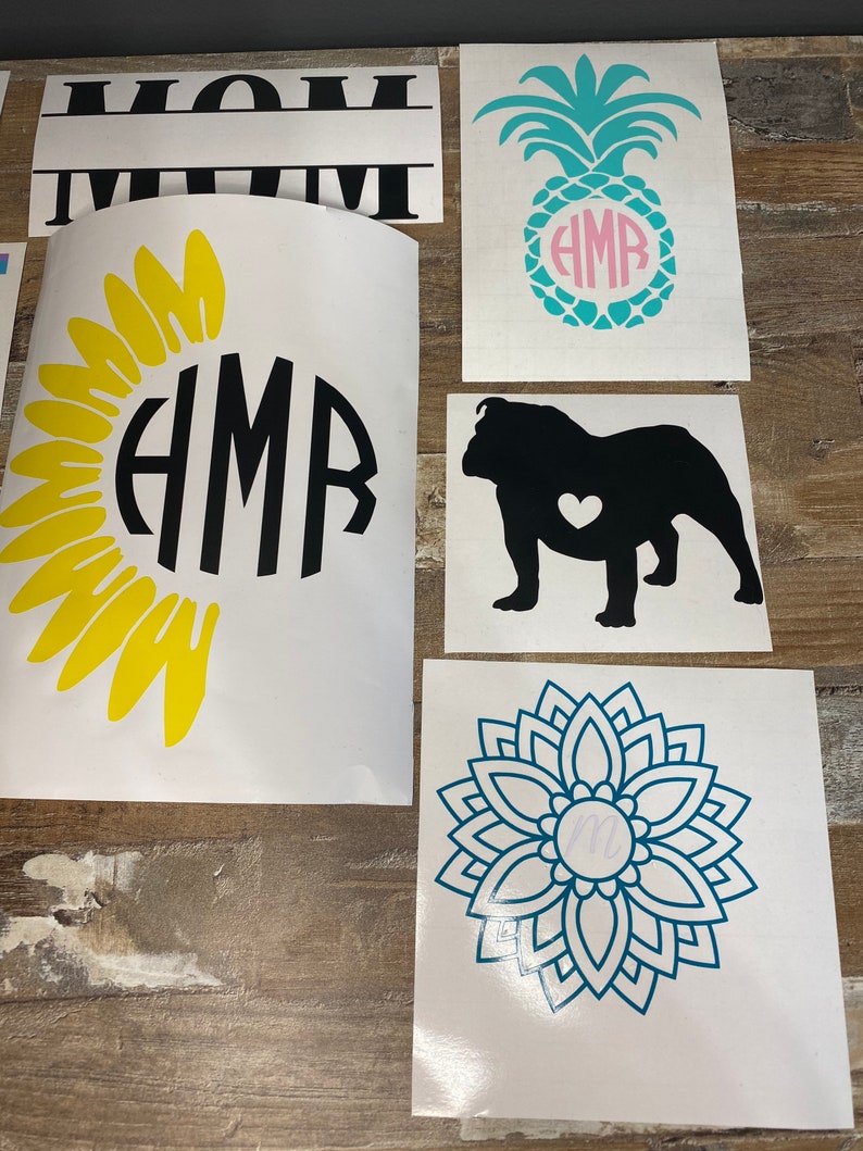 Customizable Vinyl Decals - Etsy