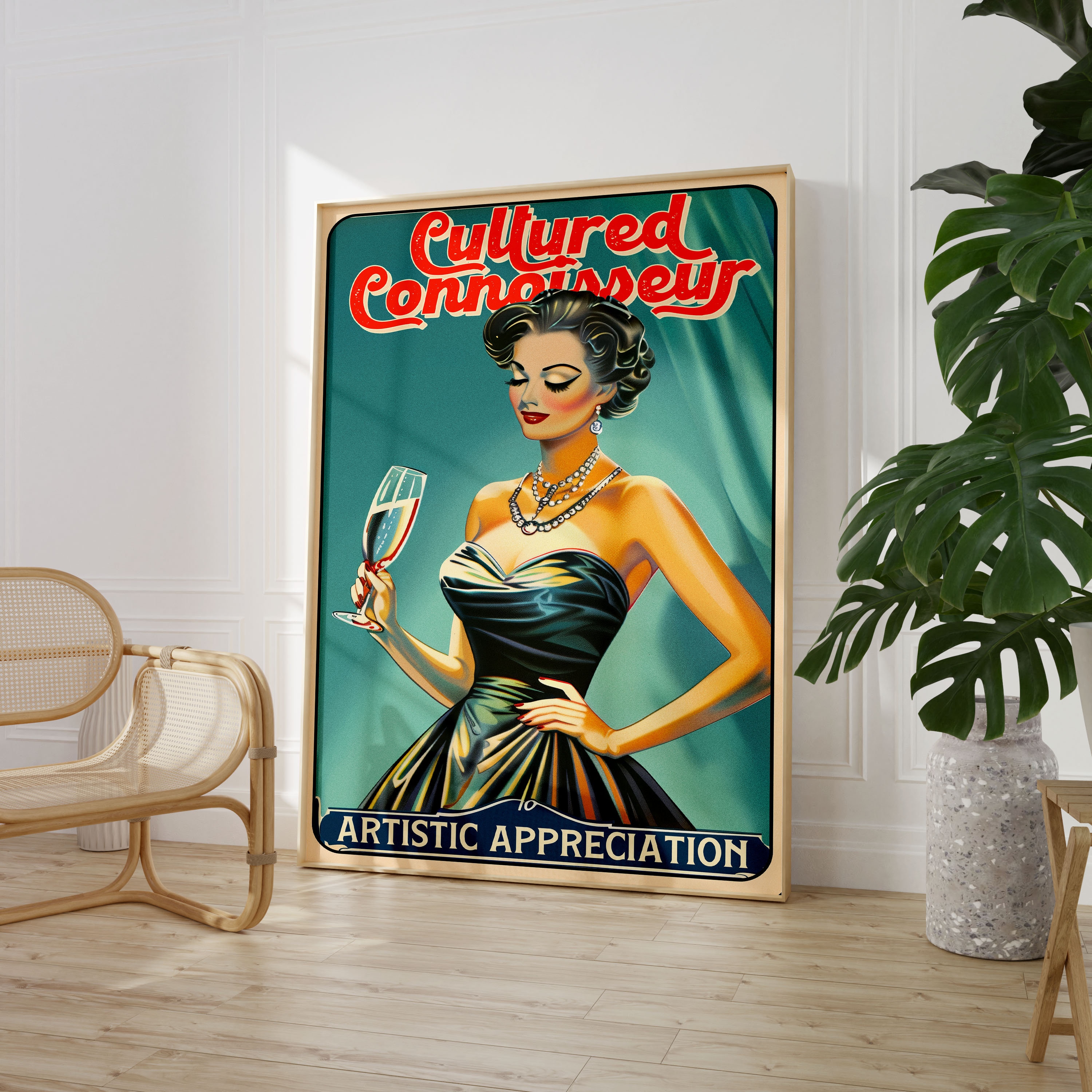 Vintage Retro Pin up Girls Print Funny Poster Wall Art A1 A2 A3 A4 A5 ...