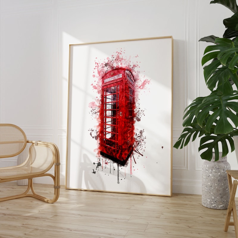 Red Telephone Box - Etsy