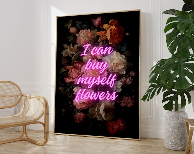 Miley Cyrus Flowers Lyrics Print, Music Wall Art, Miley Cyrus Print ...