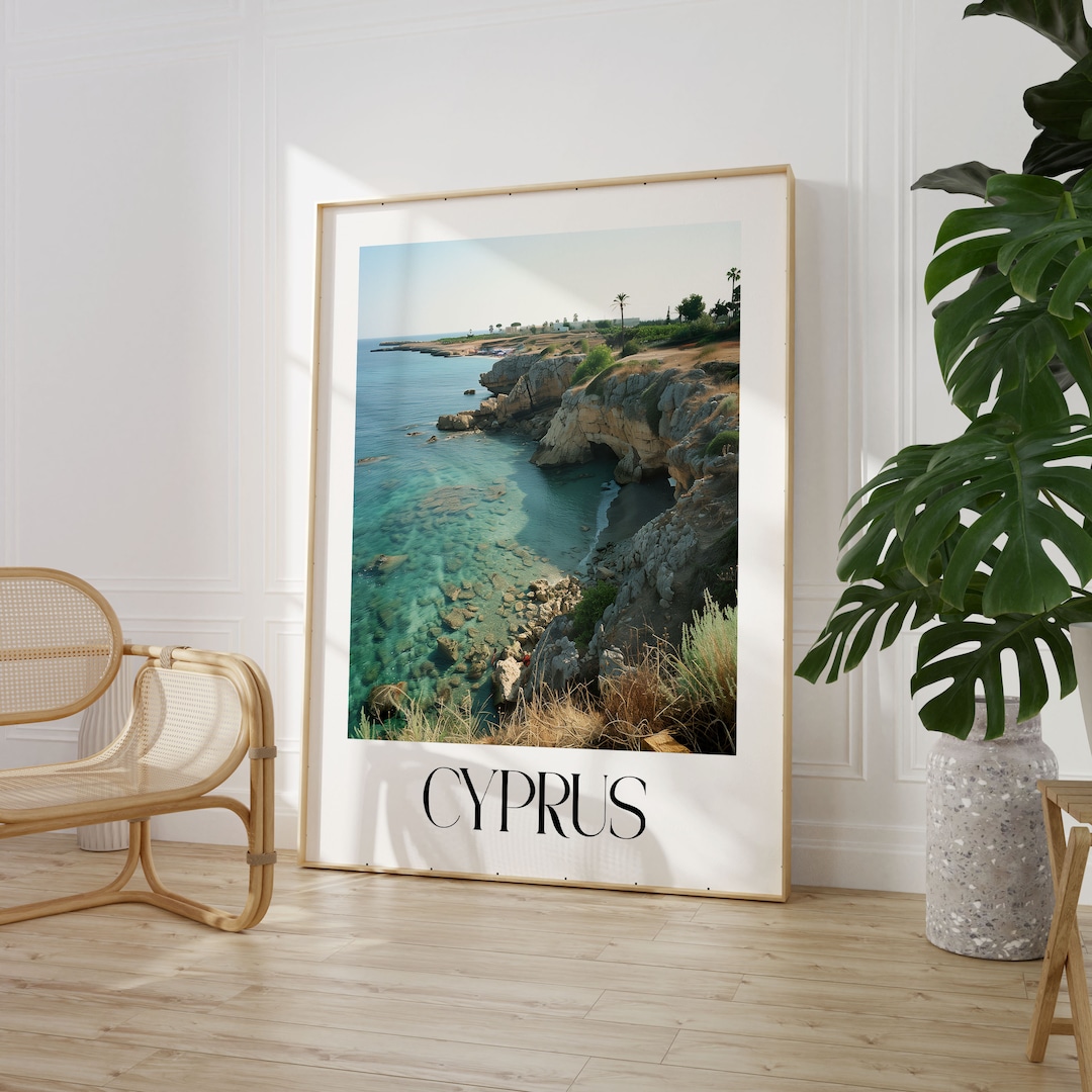 Cyprus Travel Poster Wall Art Maxi Home Decor A4 A3 A2 A1 Maxi Unframed ...