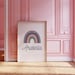 Personalised Name Boho Rainbow Ice Cream Print Set Poster Wall Art Maxi ...
