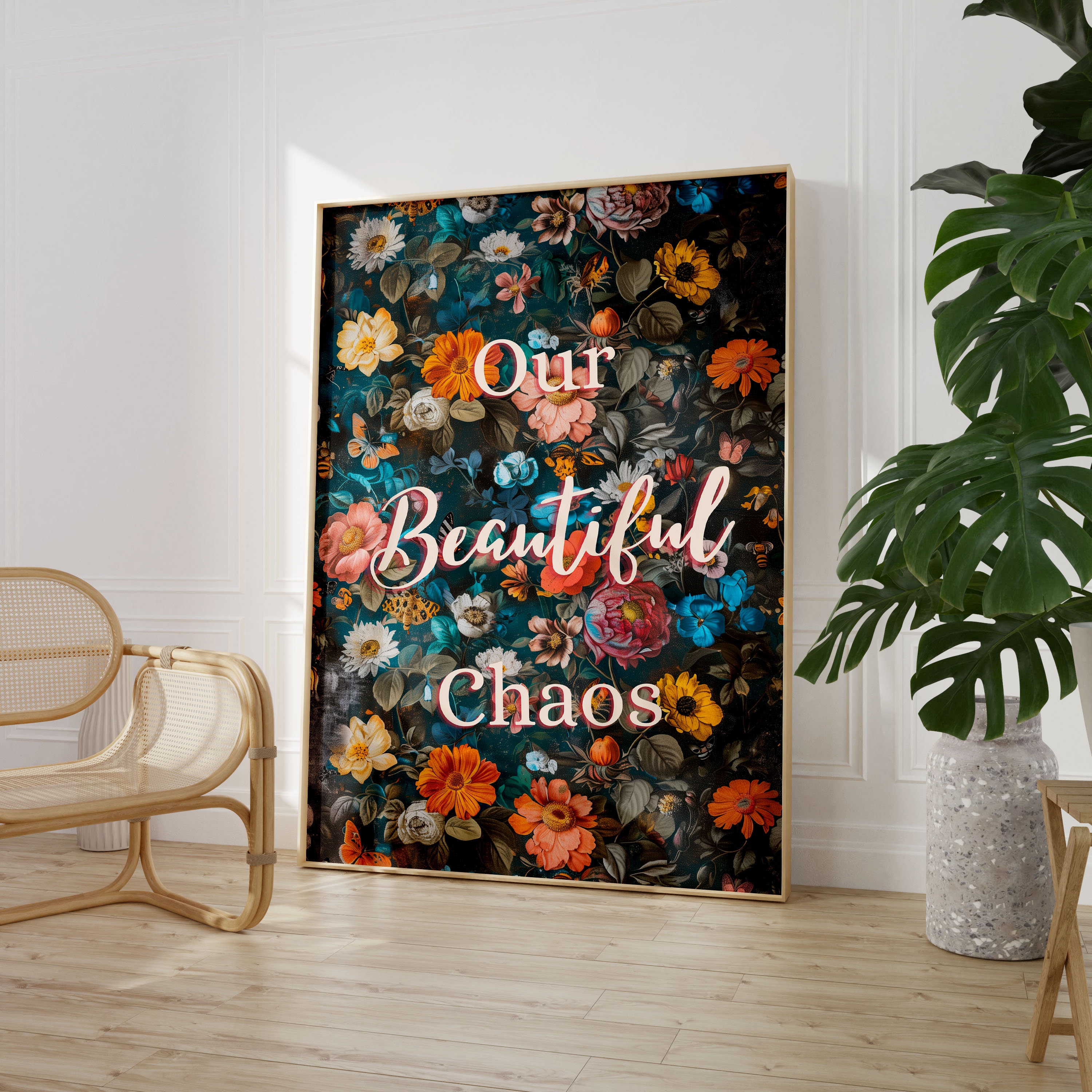 Our Beautiful Chaos Print Poster Wall Art A1 A2 A3 A4 A5 A6 Maxi Home ...