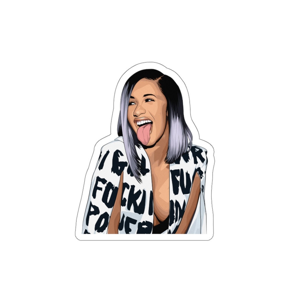 Cardi B Die-cut Stickers - Etsy