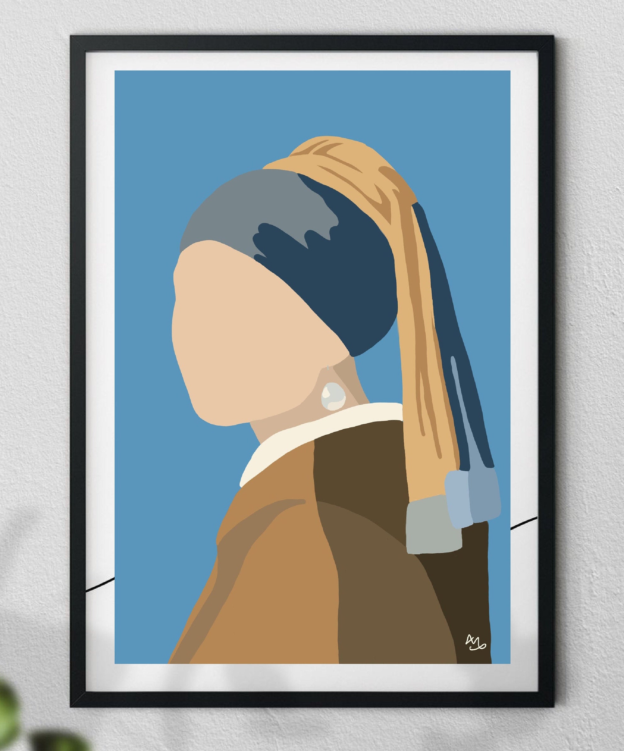 Girl With the Pearl Earring Digital Art Print - Etsy