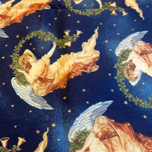 1/2 Yd Christmas Angel Print by VIP Cranston Cotton Fabric - Etsy
