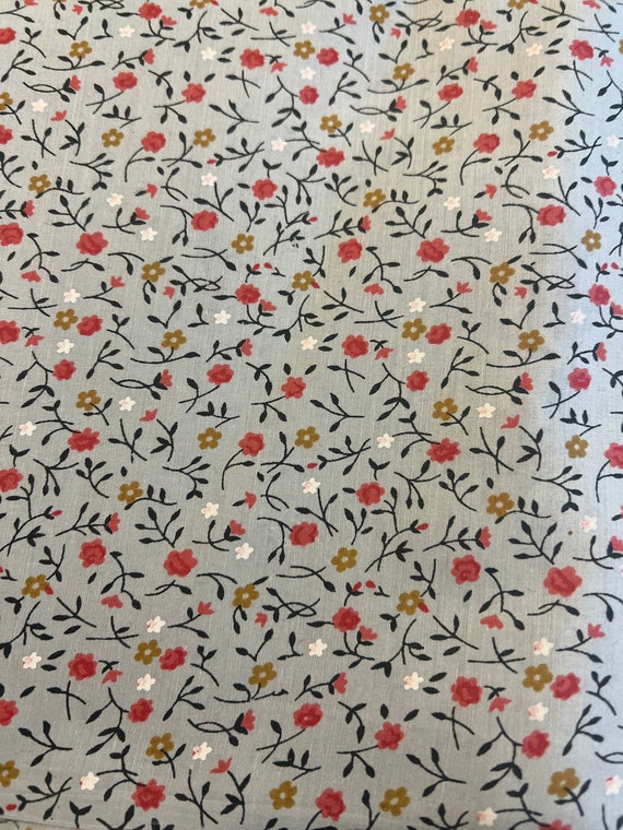 1/2 Yd Vintage Small Floral Calico Cotton Fabric 1989 - Etsy