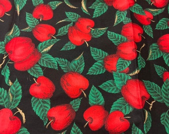 1/2 Yd Vintage Allover Apple Print Cotton Fabric 1721 - Etsy