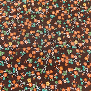 19” Vintage Floral Calico Print Cotton Fabric 3583 - Etsy