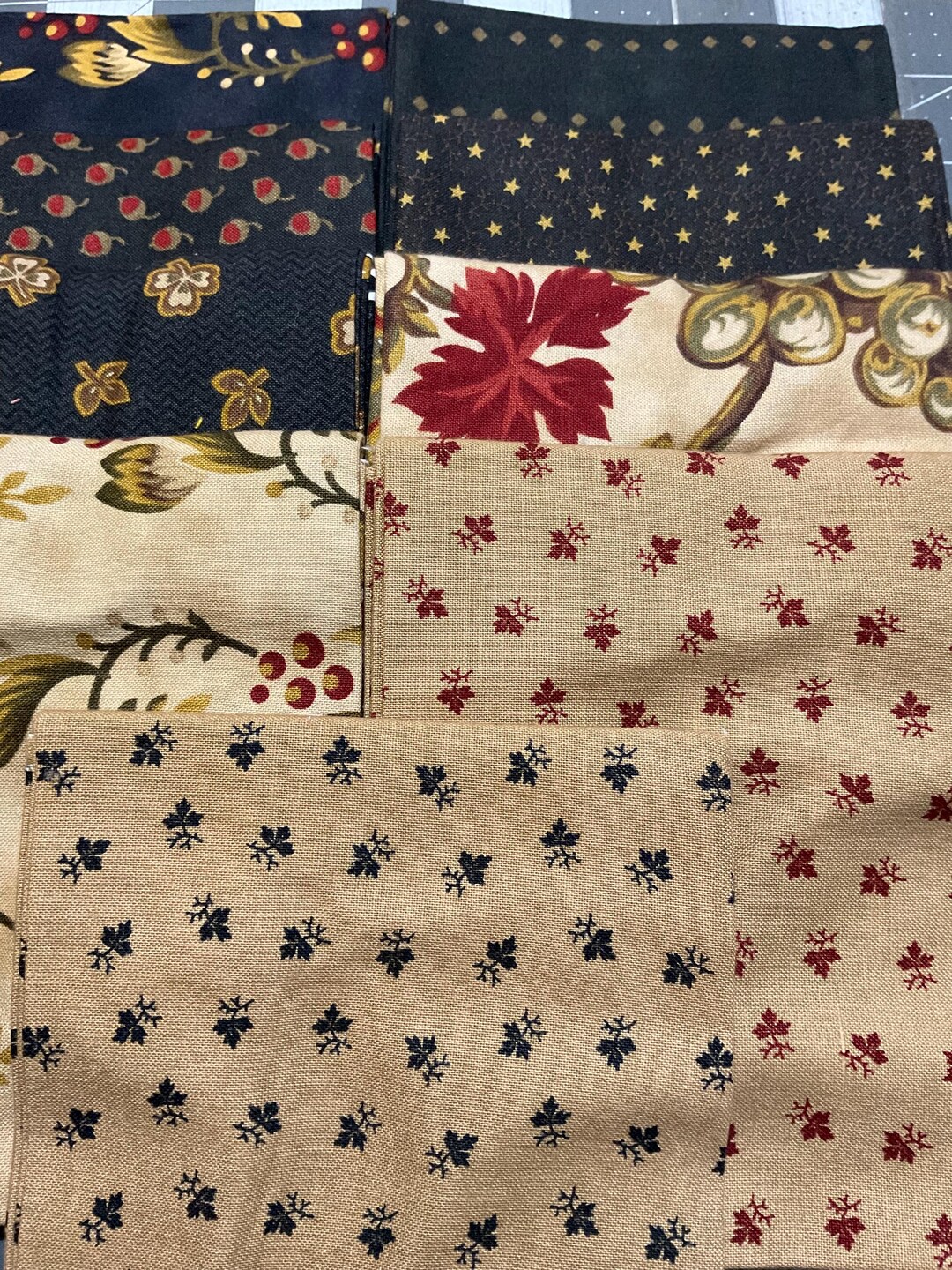 Fat Quarter Prints Country Paths 1800’s Reproduction Prints by Barbara ...