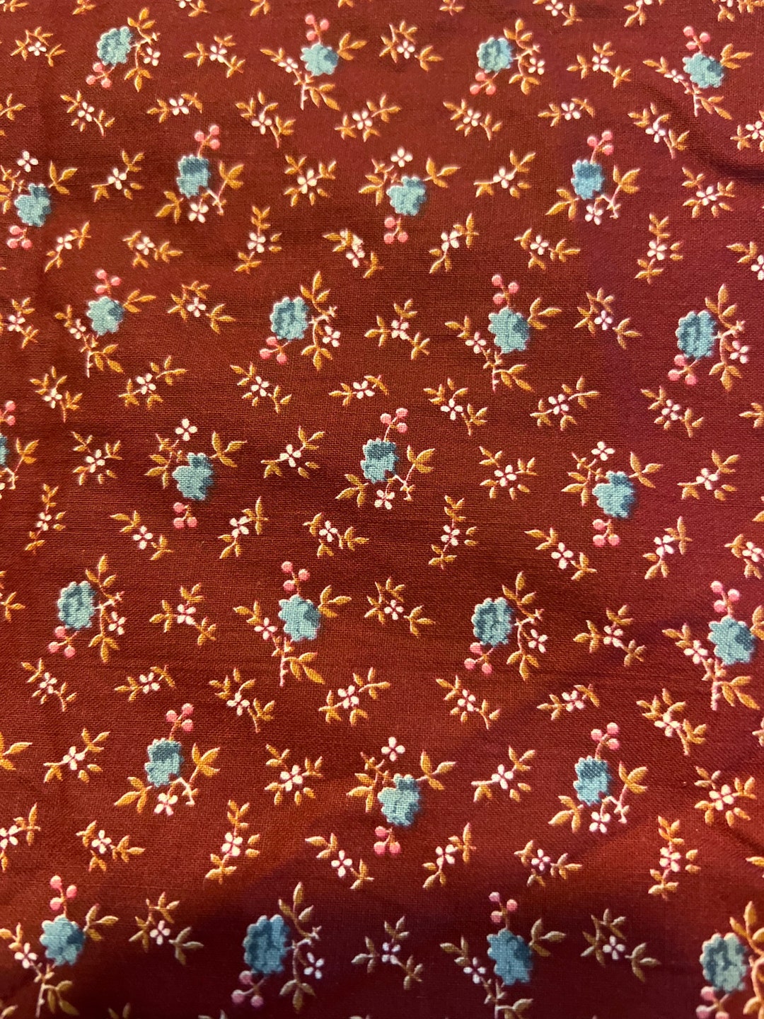 1/2 Yd Vintage Small Floral Calico Cotton Fabric 1966 - Etsy