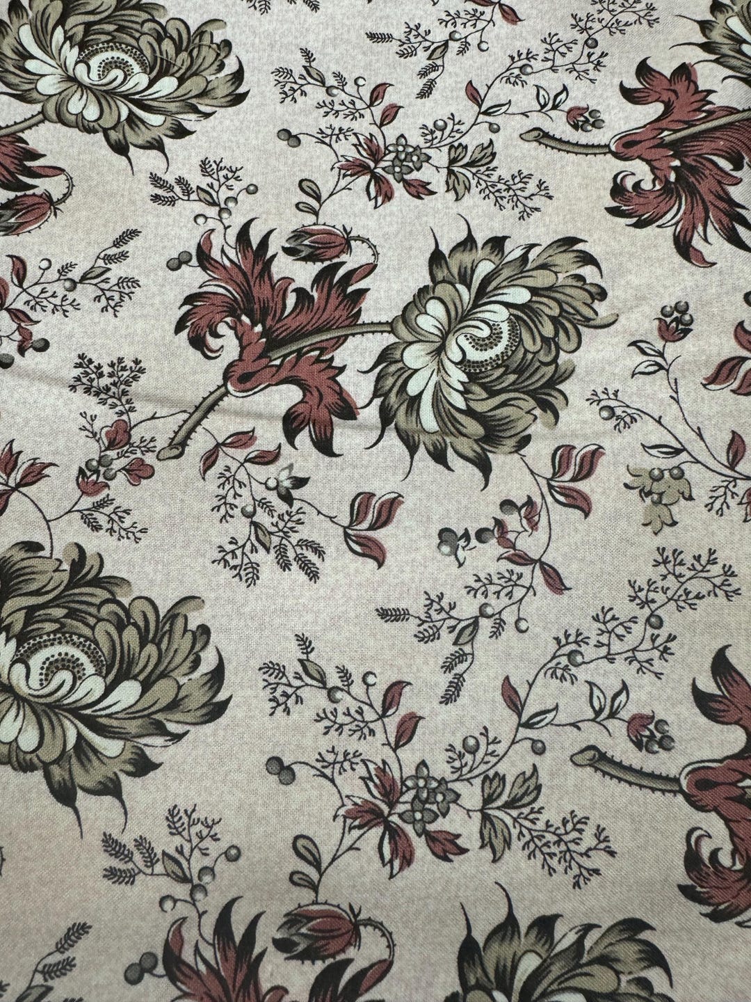 1/2 Yd 1800s Civil War Reproduction Print Cotton Fabric by Nancy Gere ...