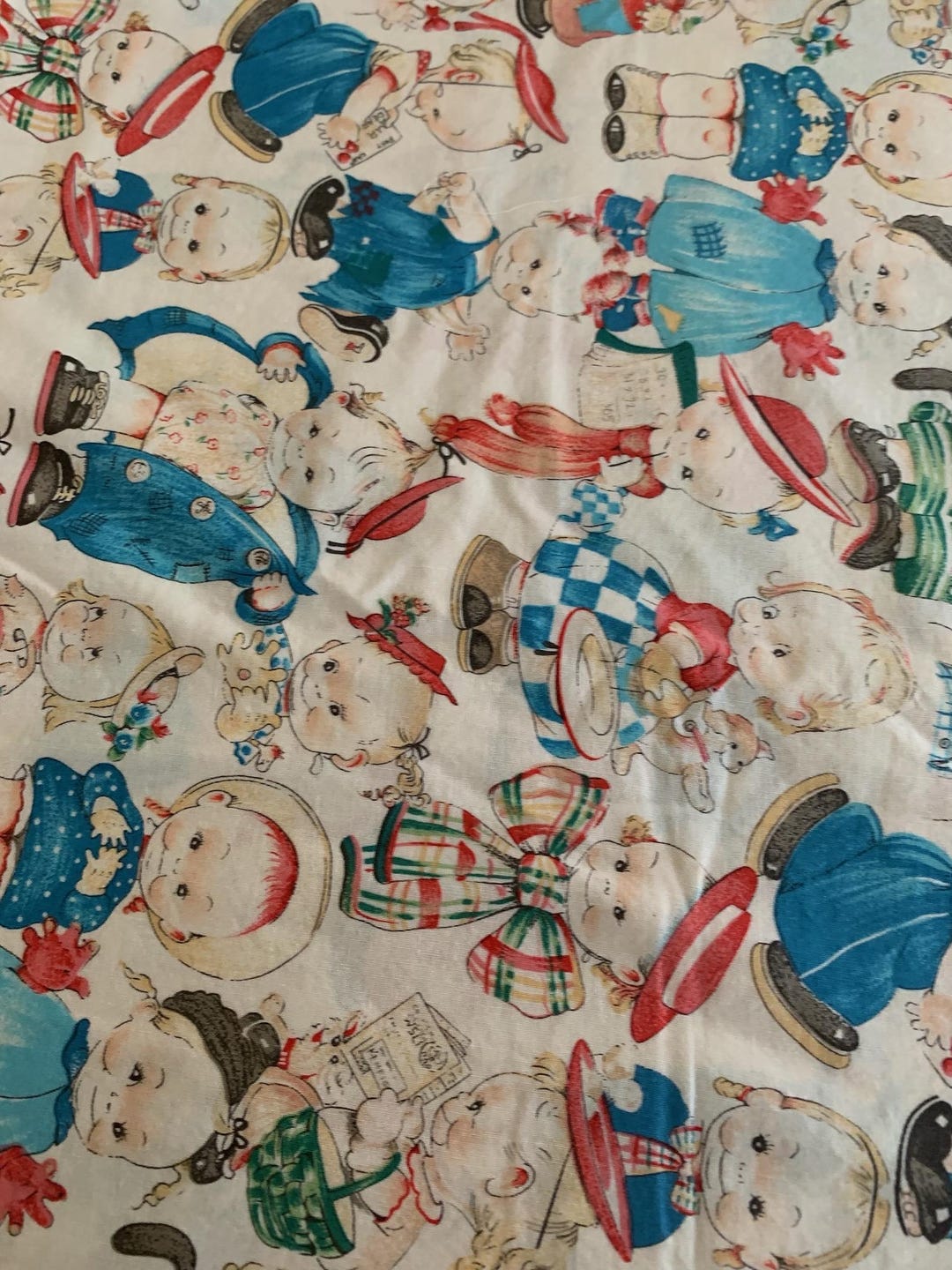 17” Mabel Lucie Atwell Retro Kids by Woodrow Studio Cotton Fabric - Etsy