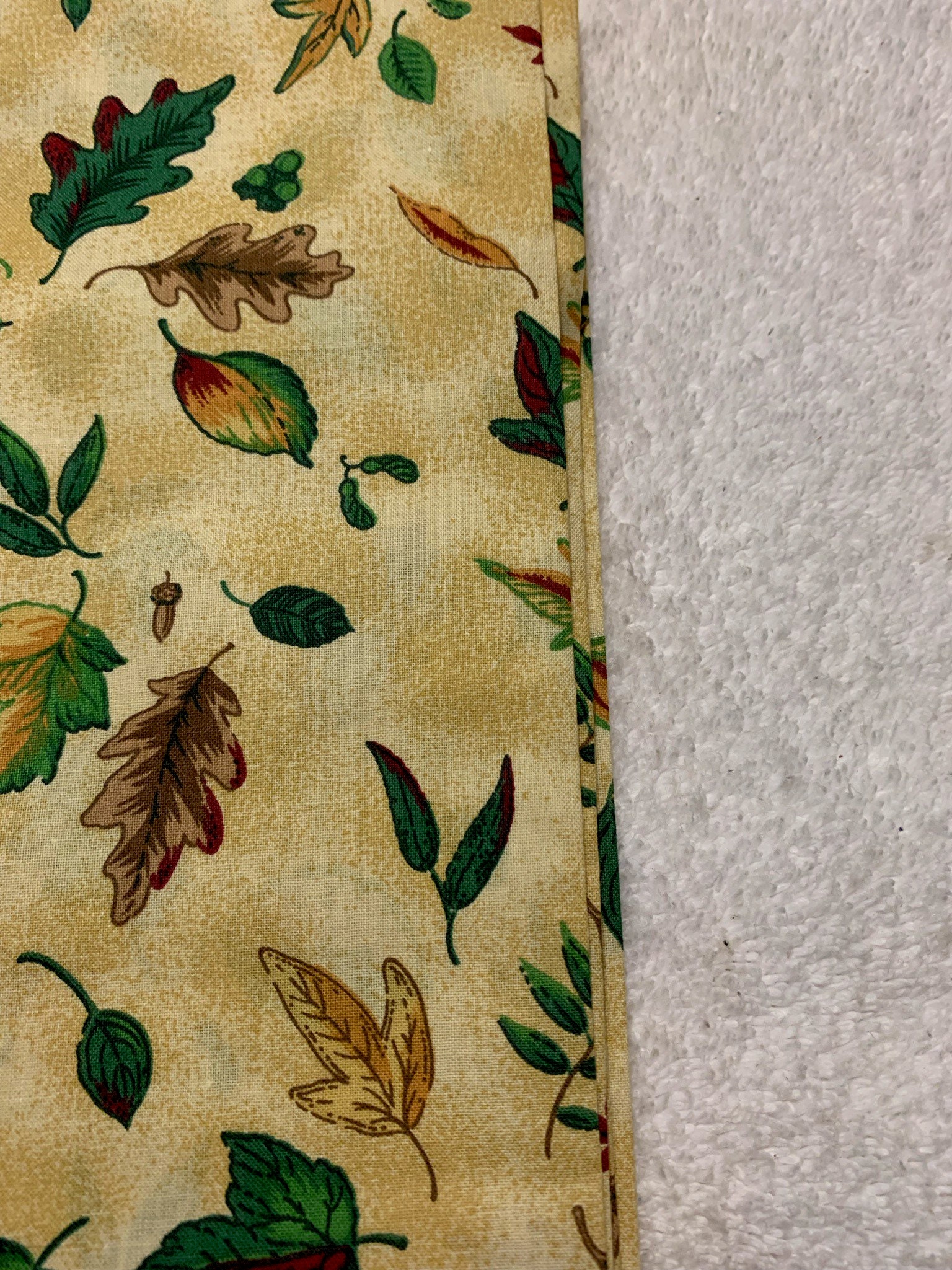 1/2 Yd Fall Autumn Leaves Cotton Fabric by Textile Arts & Film | Etsy