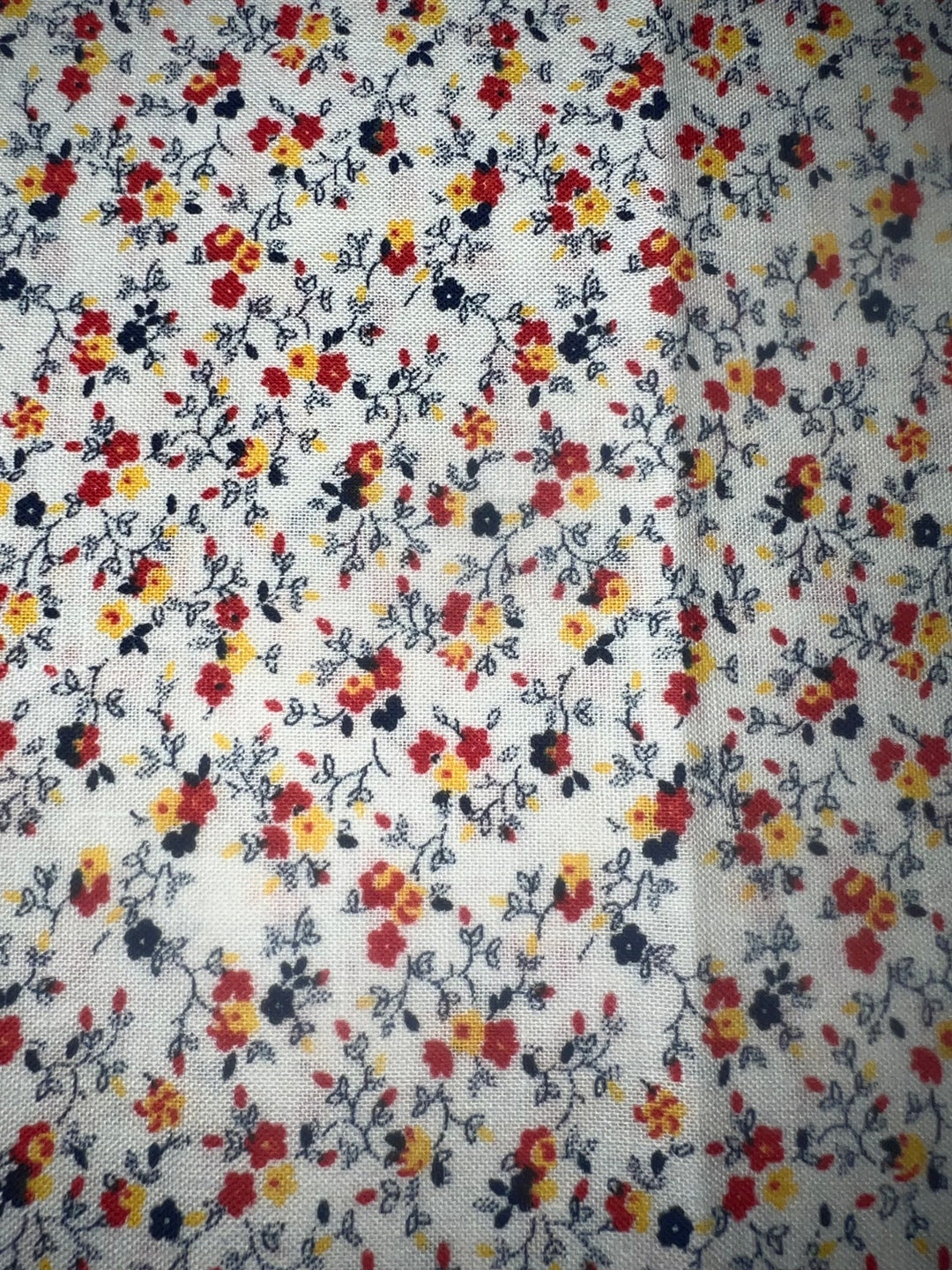 1/2 Yd Vintage Small Floral Calico Print Cotton Fabric 3590 - Etsy