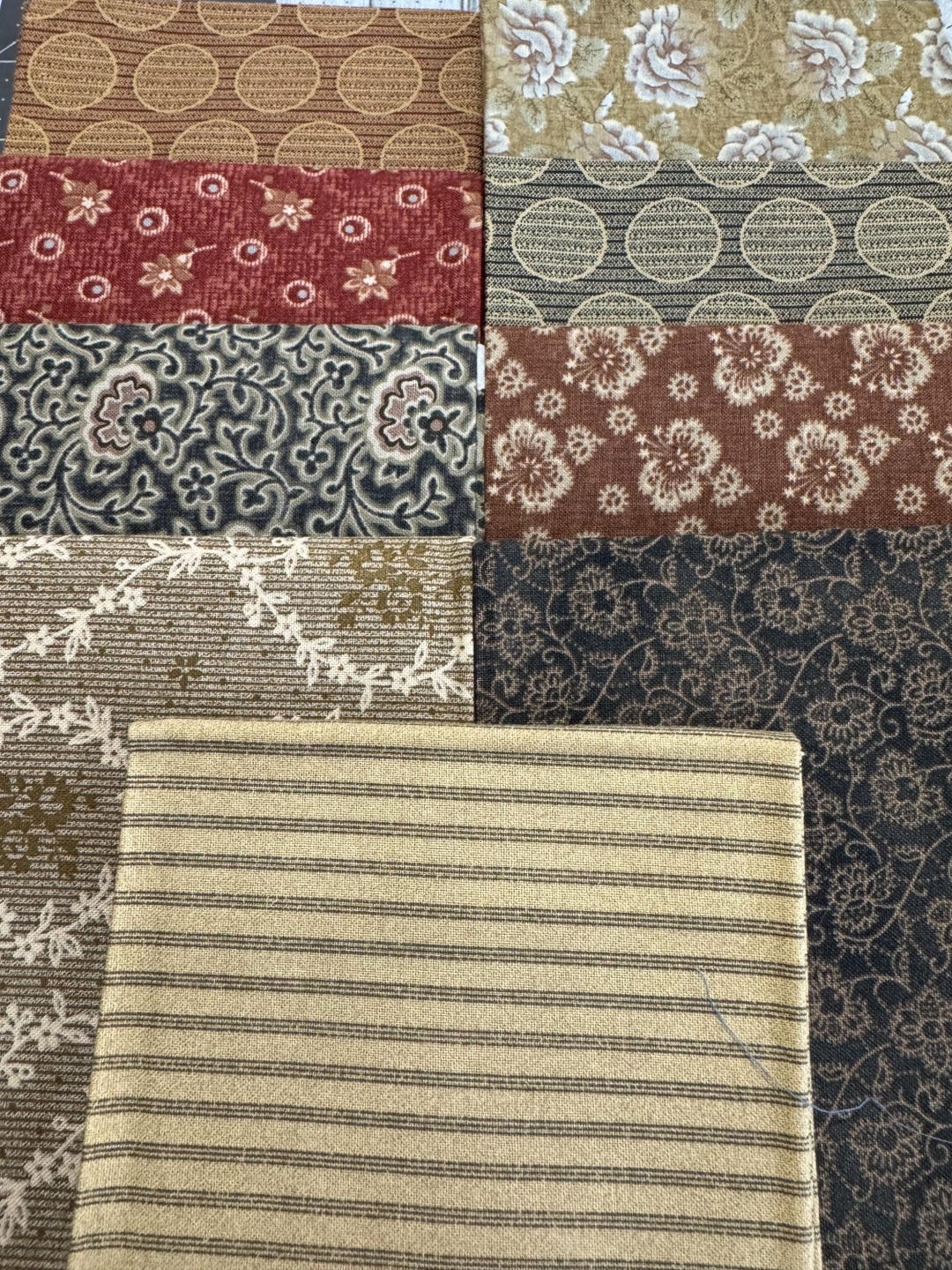 Fat Quarter Worn & Loved 1800s Reproduction Prints by Jeanne Horton ...