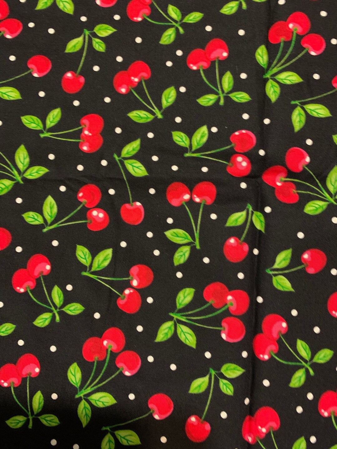 20 Fruit Basket Allover Cherry Print Cotton Fabric 965 - Etsy