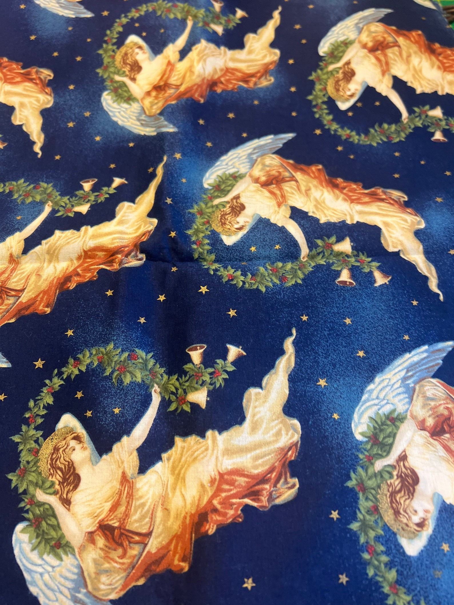 1/2 Yd Christmas Angel Print by VIP Cranston Cotton Fabric - Etsy