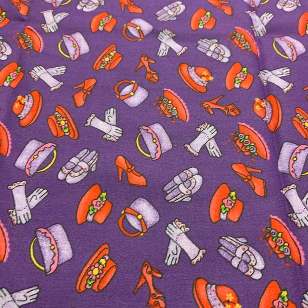 Red Hat Society Fabric - Etsy