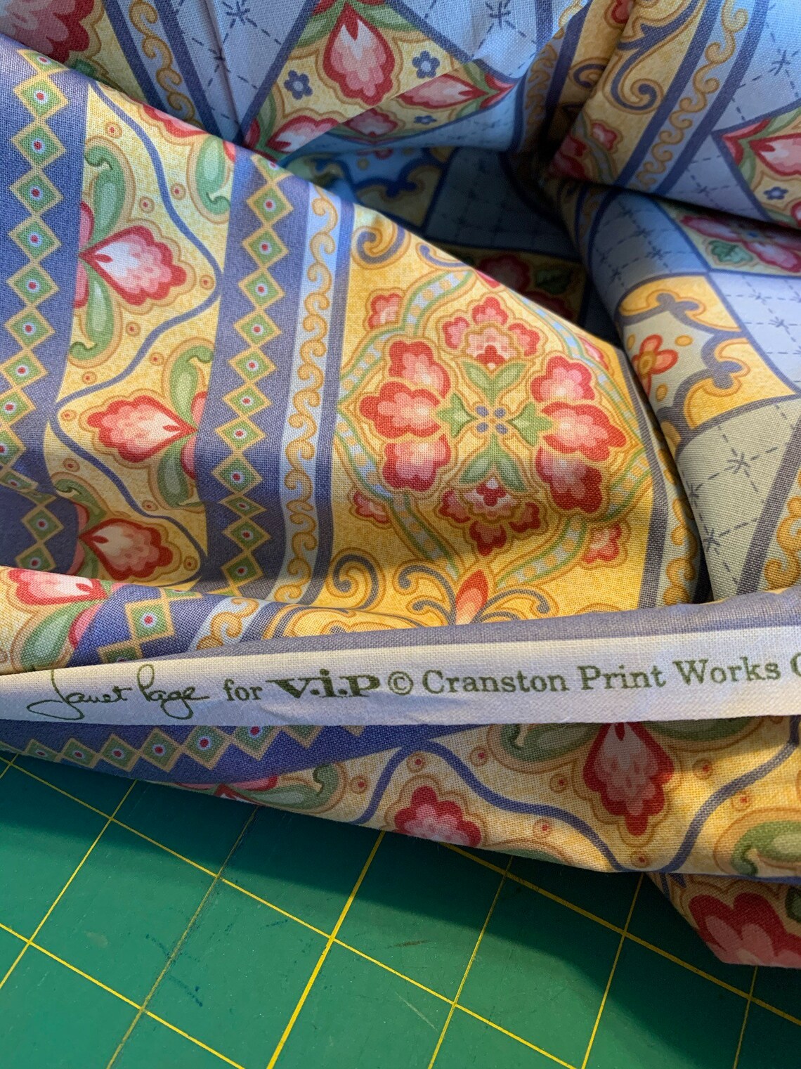 1/2 Yd Janet Page for V.I.P. Fabrics Cranston Print Works - Etsy