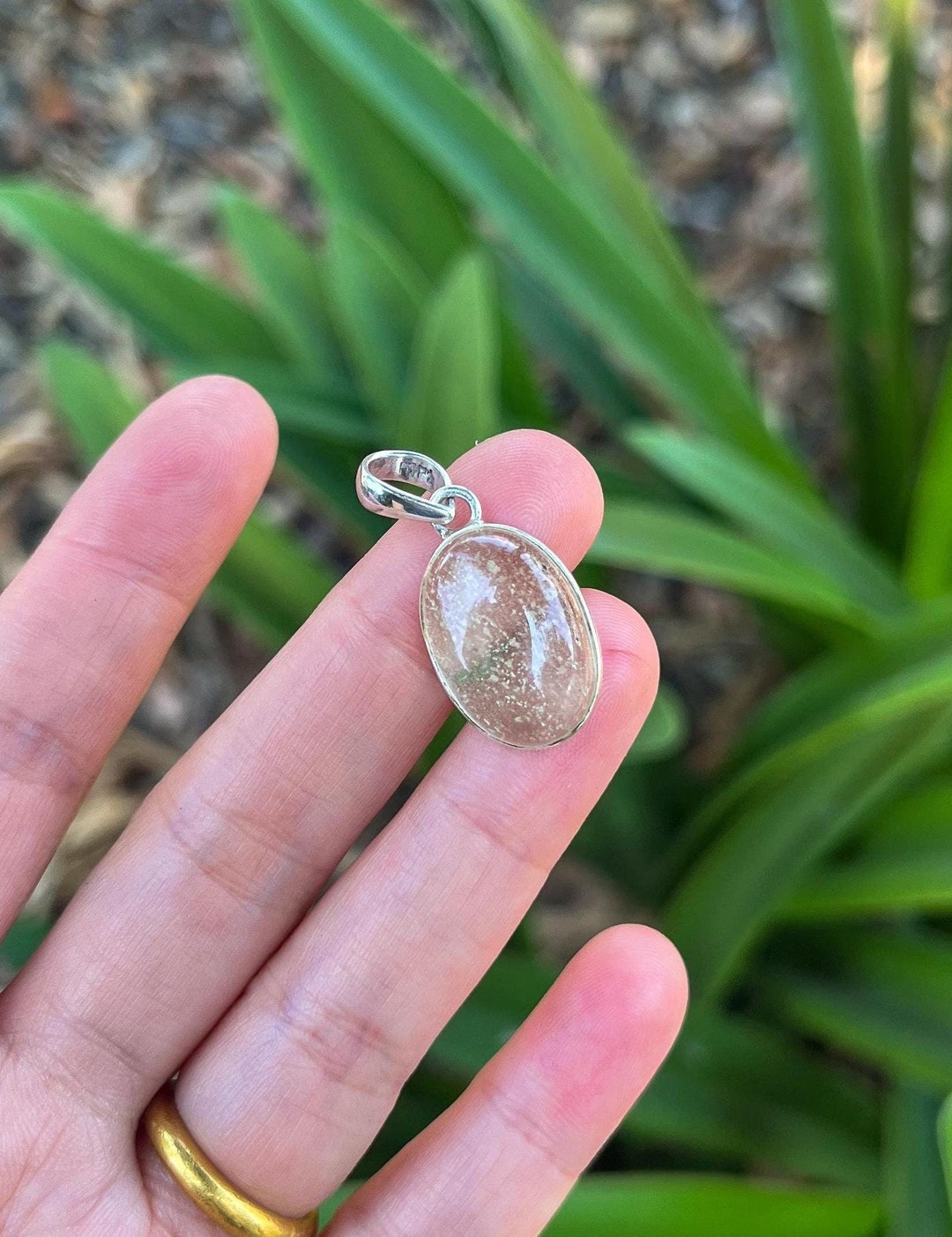 Genuine Libyan Desert Glass Silver Pendant 14x19 Mm 22 - Etsy