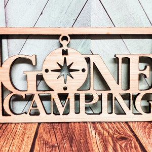 Gone Camping Wooden Sign Wall Hanging or Stand Alone Great - Etsy