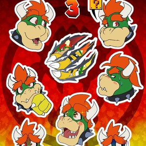 Bowser Sticker Sheets - Etsy