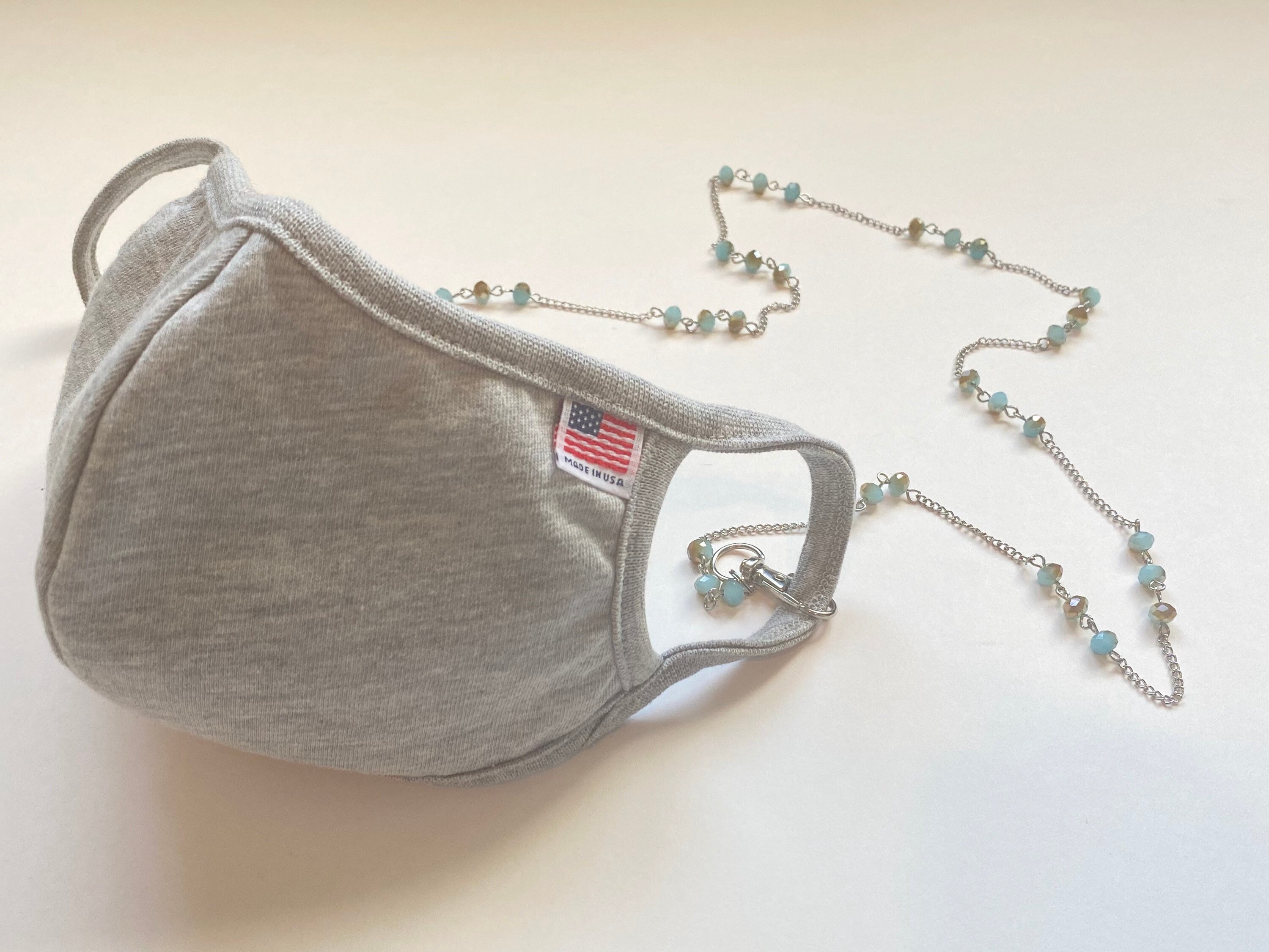 Face Mask Necklace | Beaded Mask Lanyard | Face Mask Chain | Face Mask ...