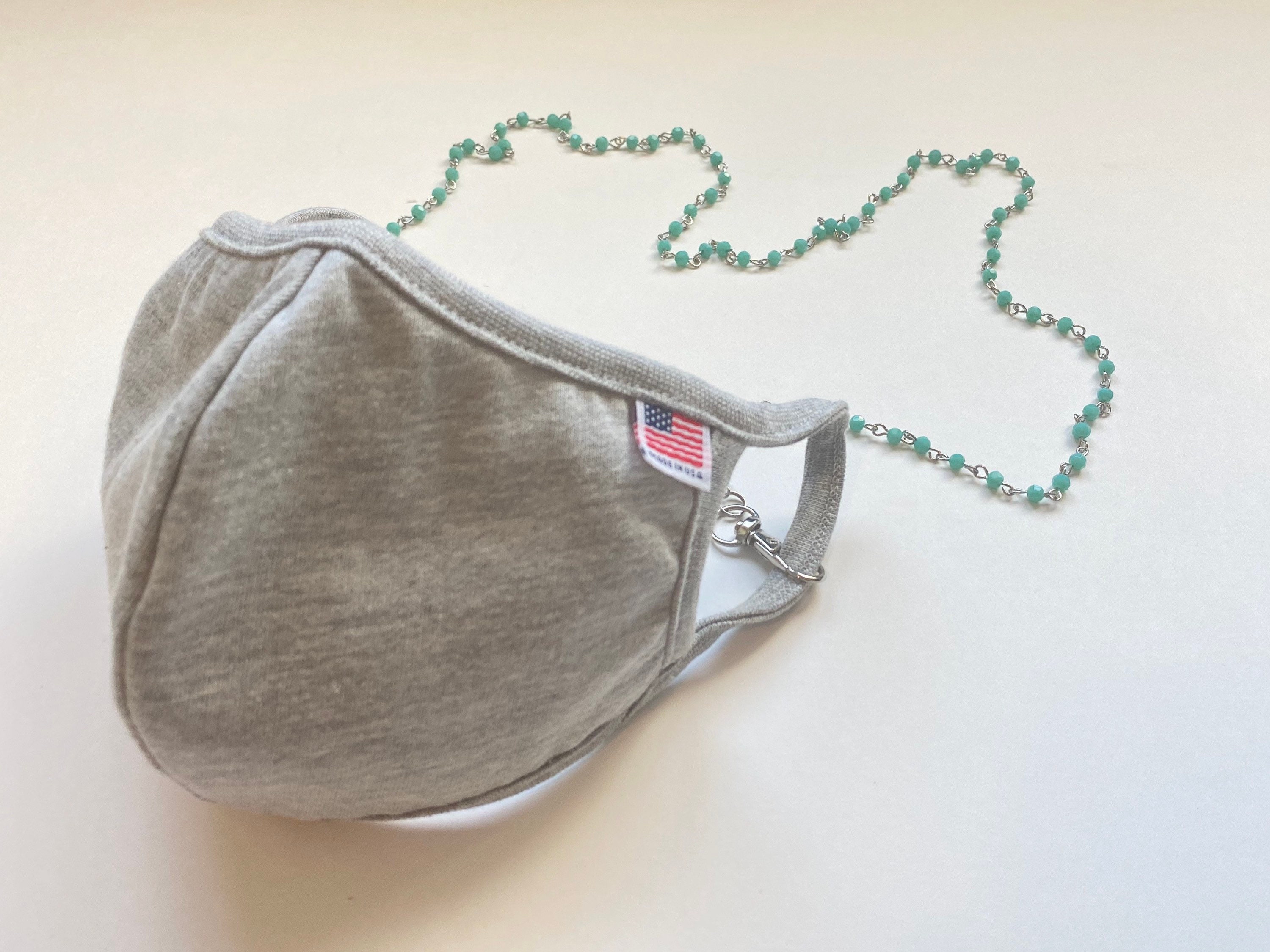 Face Mask Necklace | Beaded Mask Lanyard | Face Mask Chain | Face Mask ...