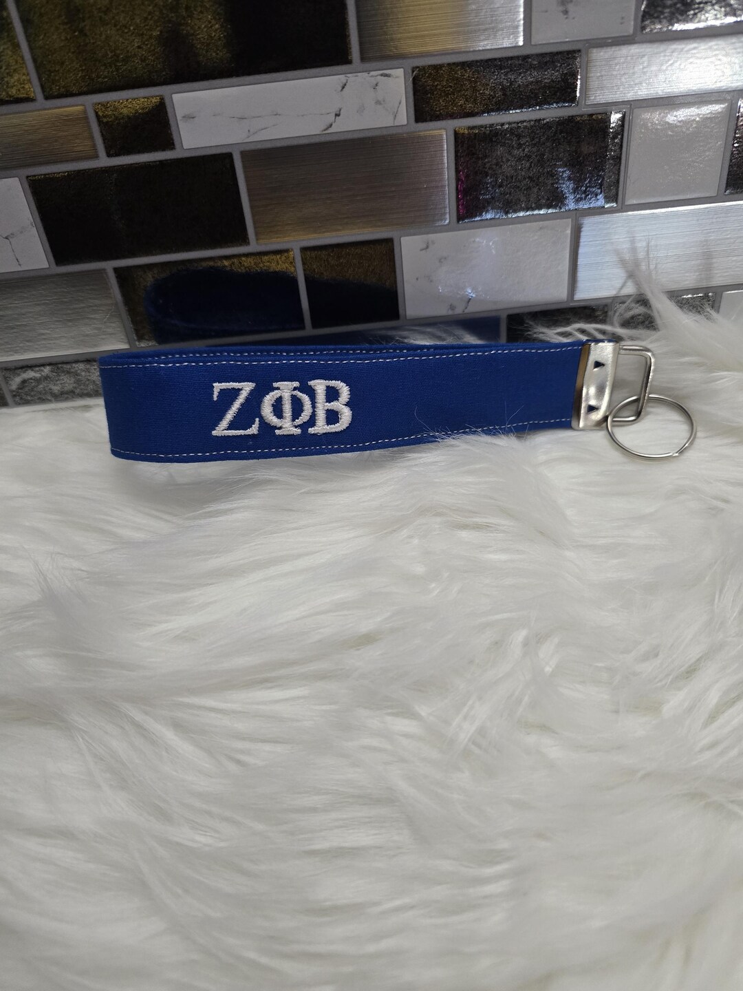 Zeta Phi Beta Key Fob- Monogrammed Sorority, Letter, Personalized ...
