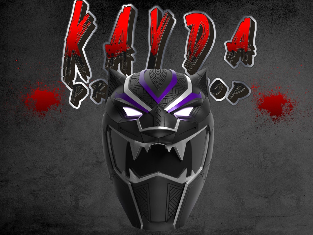 Black Panther Ranger, Power Ranger Mashup, Black Ranger 3D Printed ...