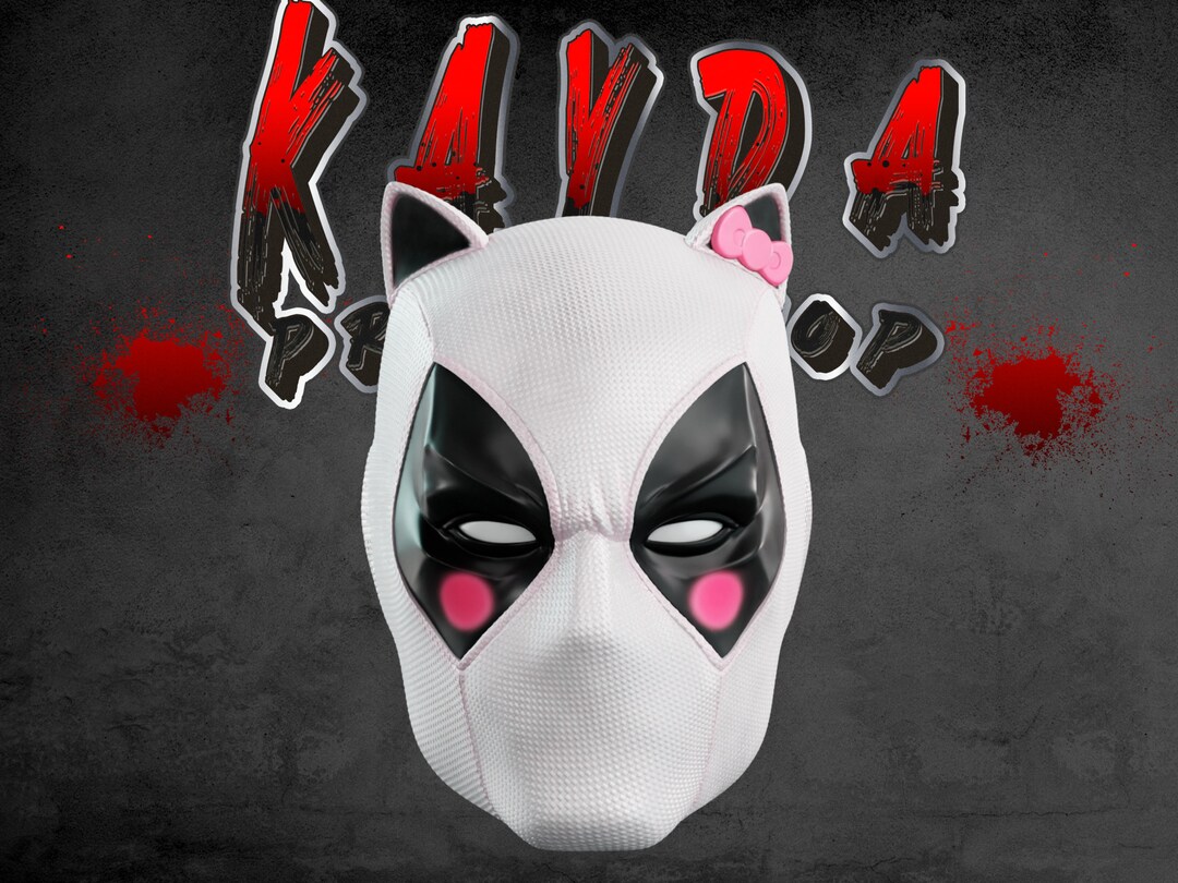 Kitty Deadpool Mask Inspired 3D Printed Cosplay Helmet - Etsy