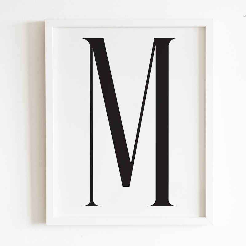 Letter M Print - Etsy