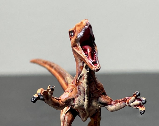 Custom Painted Velociraptor - Nolzur's Marvelous Miniatures - Dungeons ...