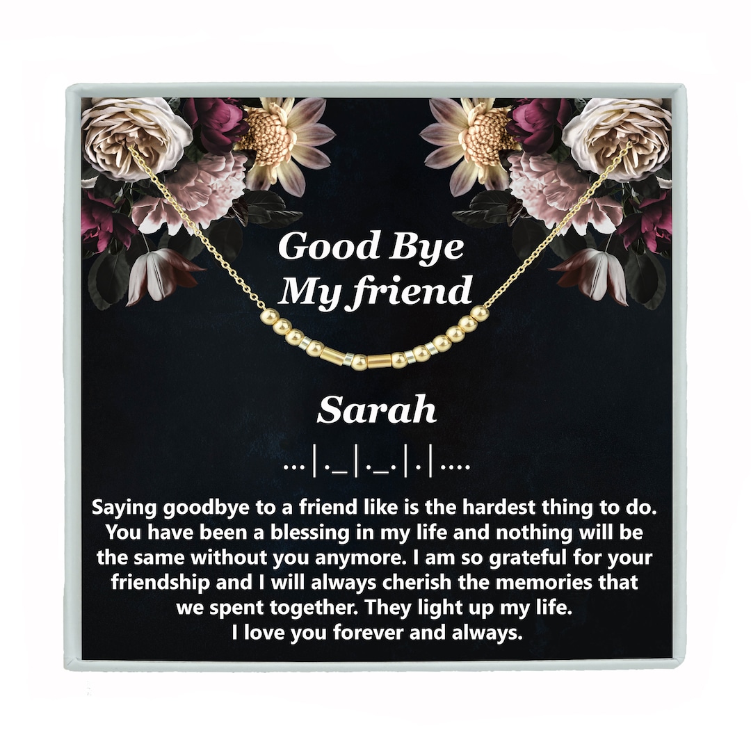 Good Bye Friend Farewell Gift Leaving Gift Going Away Moving Gift ...