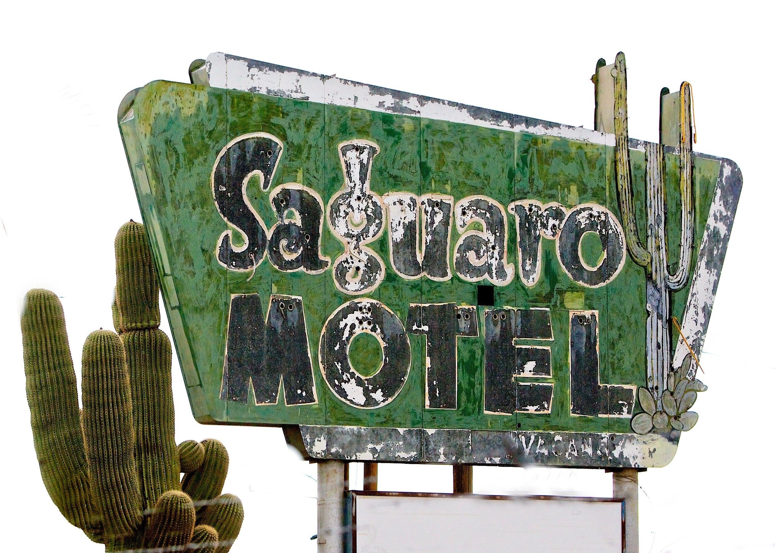 Vintage Neon Signs Saguaro Motel Palm Springs Mid Century Wall Decor ...