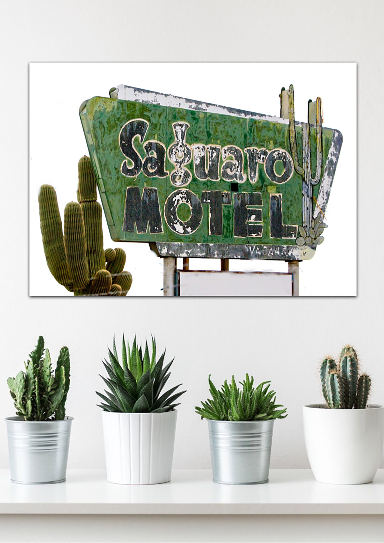 Vintage Neon Signs | Saguaro Motel | Palm Springs | Mid Century | Wall ...