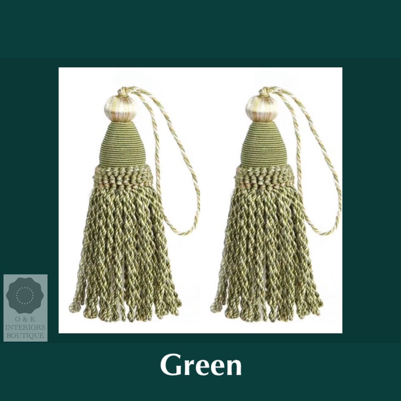 Decorative Key Tassels, Key Tassels, Vintage Style Tassels, Antique ...