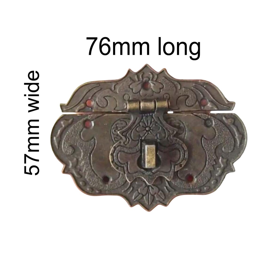 Vintage Bronze Door Lock Set, 3 Piece Set, Antique Style Cabinet Lock ...