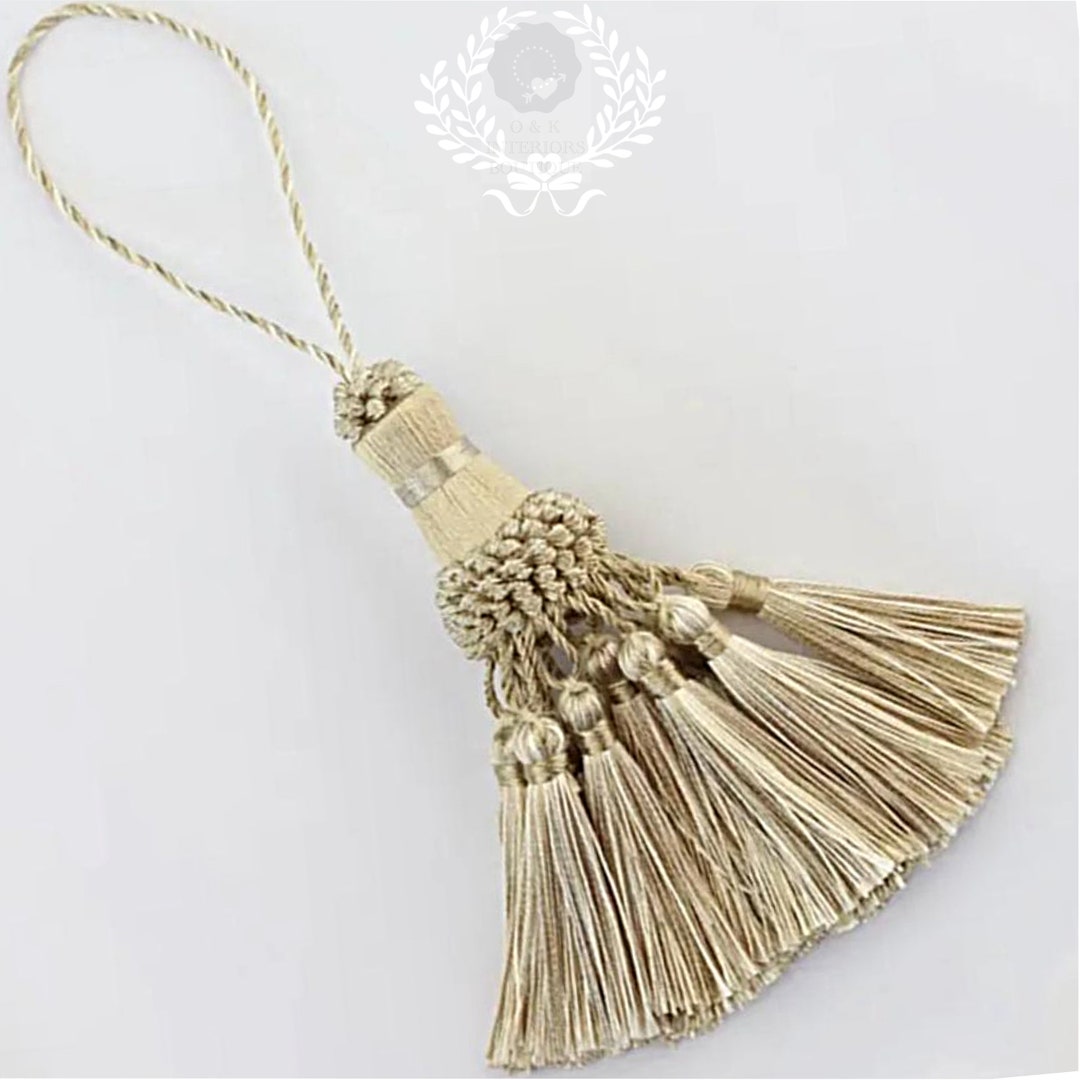 Decorative Key Tassels, Ivory Key Tassels, Vintage Style Tassels ...