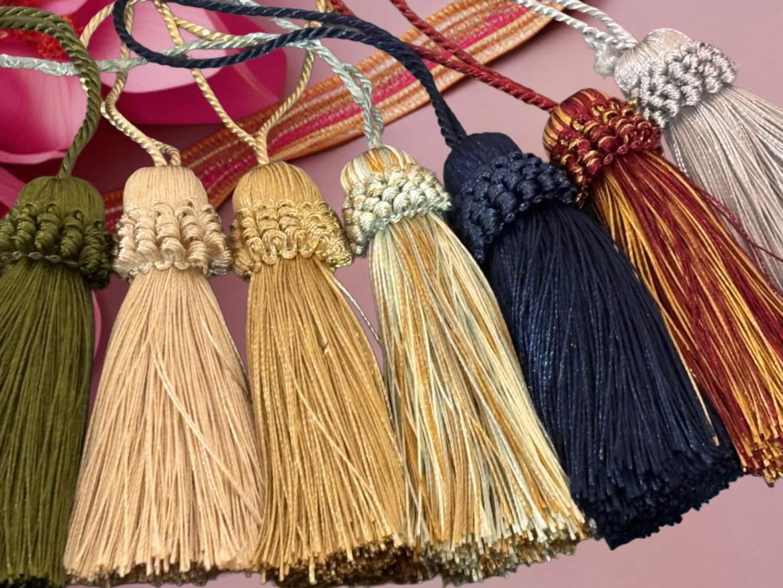 Decorative Key Tassels, Key Tassels, Vintage Style Tassels, Antique ...