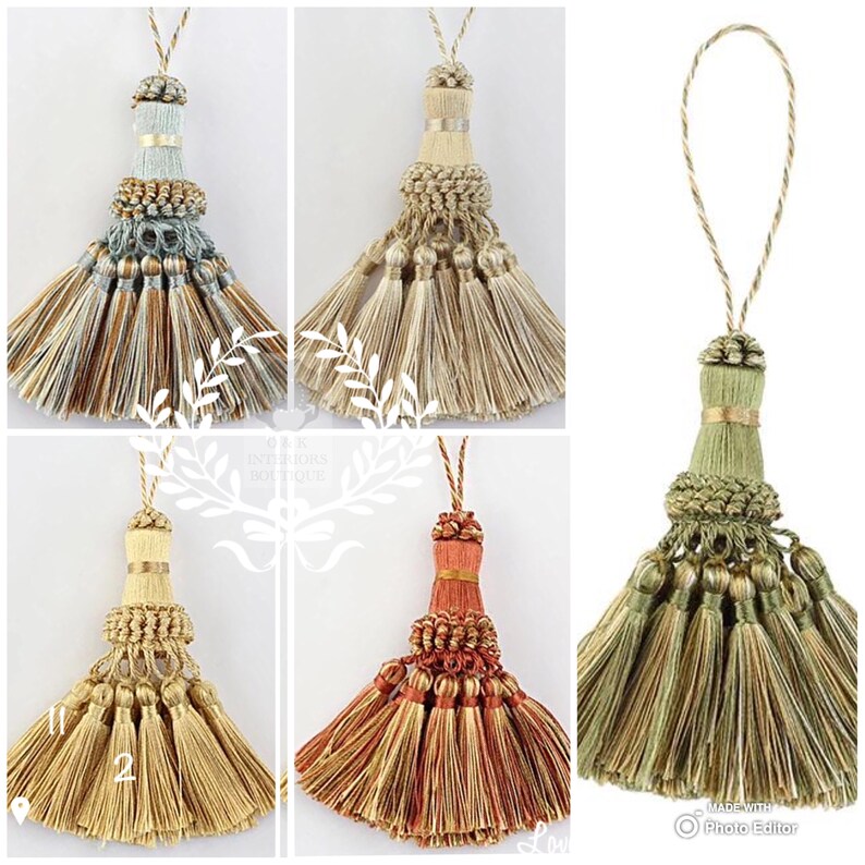 Decorative Key Tassels French Style Key Tassels Vintage - Etsy