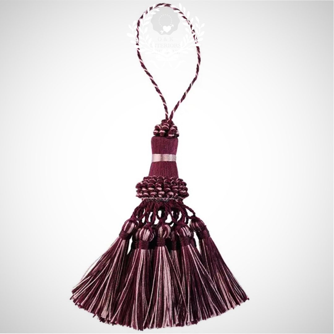 Decorative Key Tassels, Purple and Lilac Key Tassels, Vintage Style ...