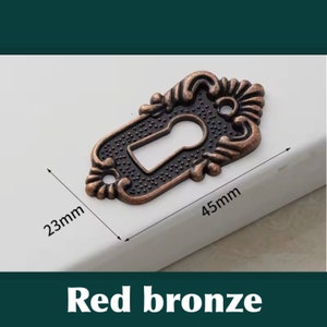 Antique Style Escutcheon , Vintage Keyhole Cover, Antique Brass and Key ...