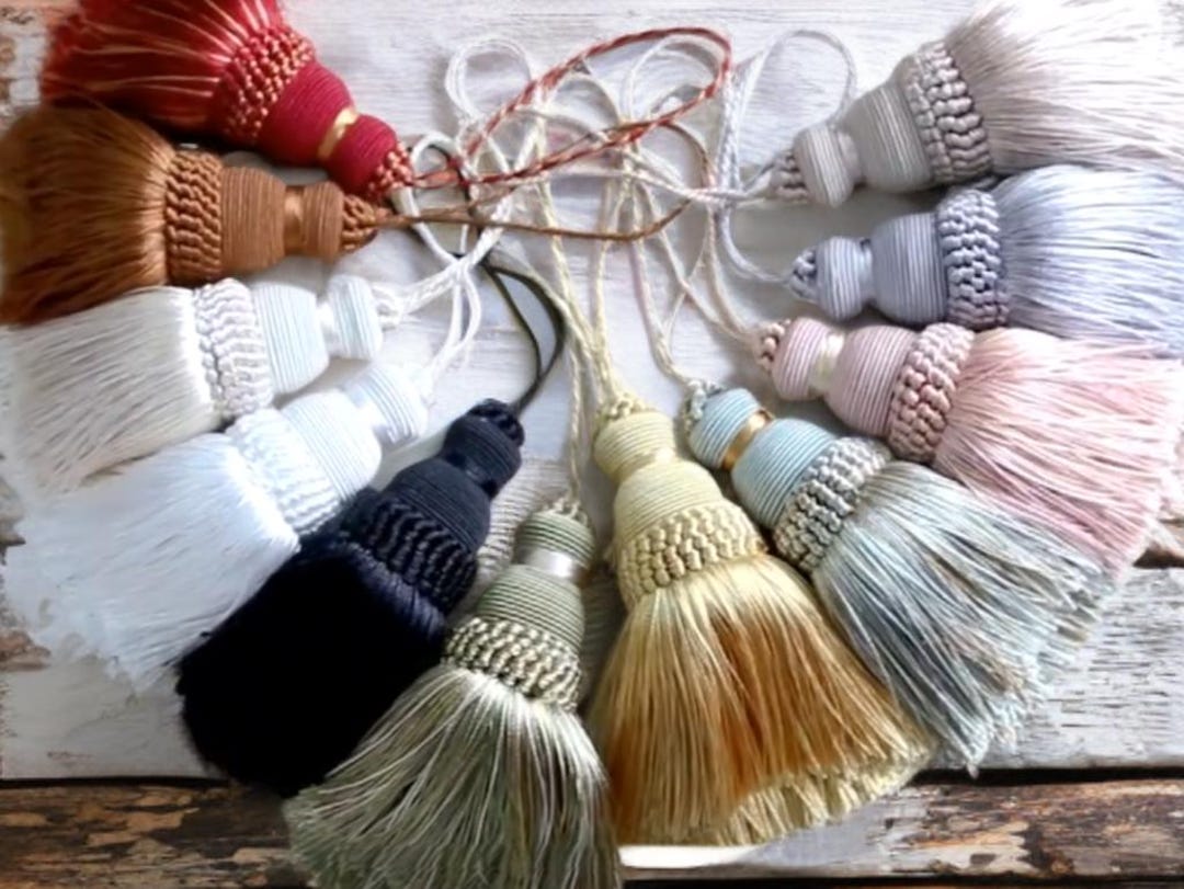 Decorative Key Tassels, Key Tassels, Vintage Style Tassels, Antique ...